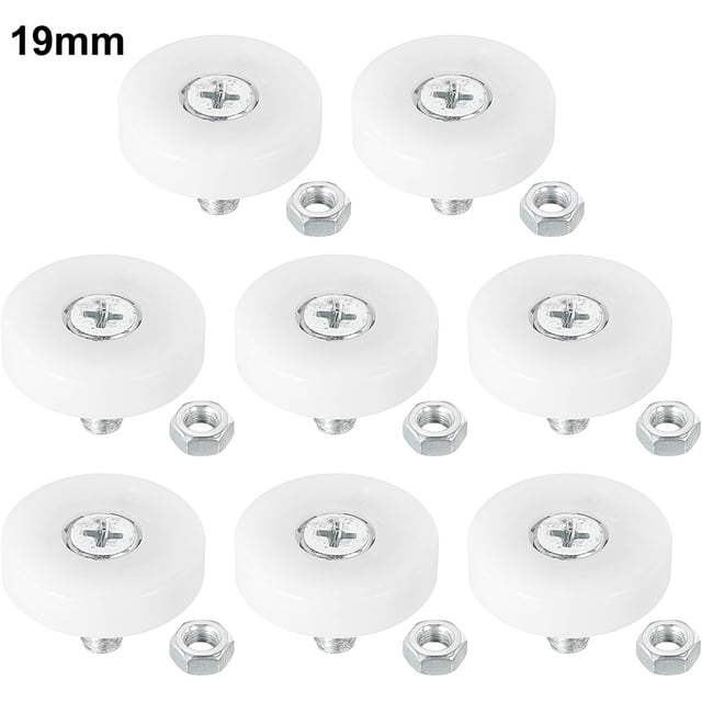 8 Pack Plastic Drawer Pulley Replacement Wheels Bearing Small Pulley ...
