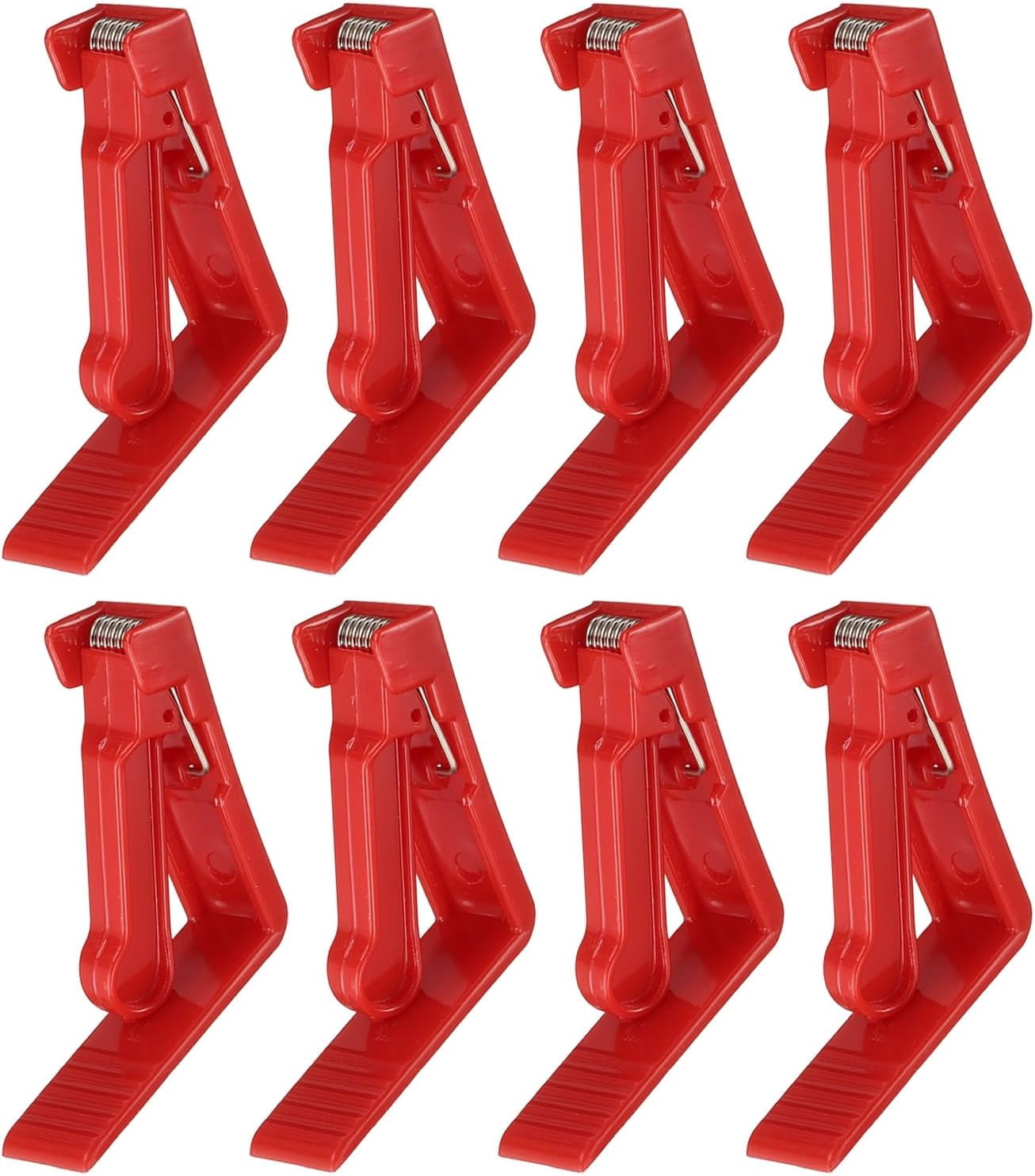 8 Pack Plastic Tablecloth Clips, 2.17" x 2.17" Windproof Table Cloth ...