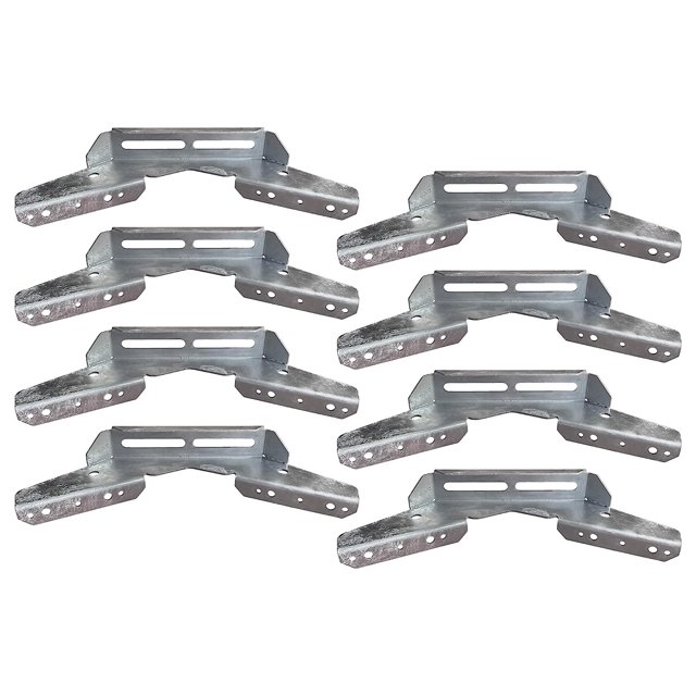 8 Pack Pontoon Wing Bunk Brackets for Boat Pontoon Bolster Trailer, V ...