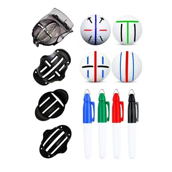 8 Pack Precision Golf Ball Marker, Upgrade Golf Accessories, 4 Golf ...