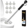8-Pack Pumice Stone Toilet Cleaner with Long Handle - Hard Water ...