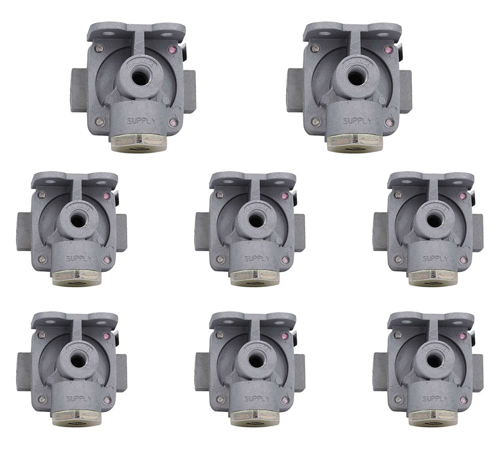 8 Pack QR-1C Quick Release Valves, 1/4" NPT Supply and BalancePort, 3/8 ...