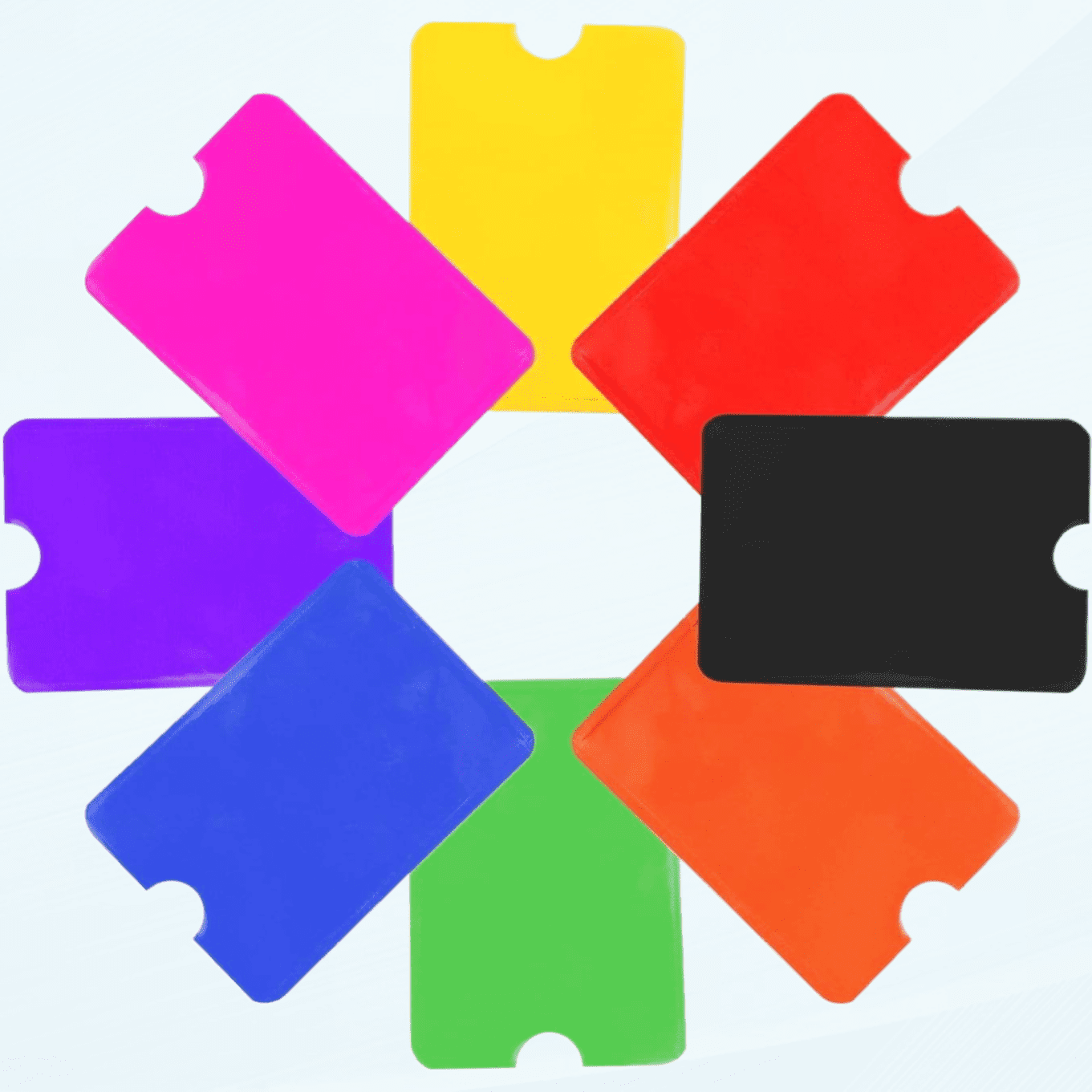 8 Pack RFID Blocking Sleeves Set for ID Cards, Anti-Theft Anti ...