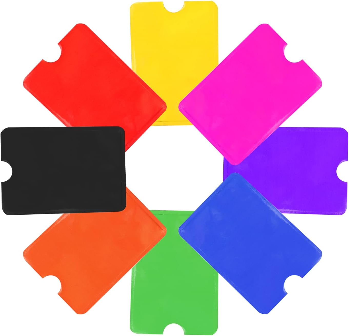 8 Pack RFID Blocking Sleeves Set for ID Cards, Anti-Theft Anti ...