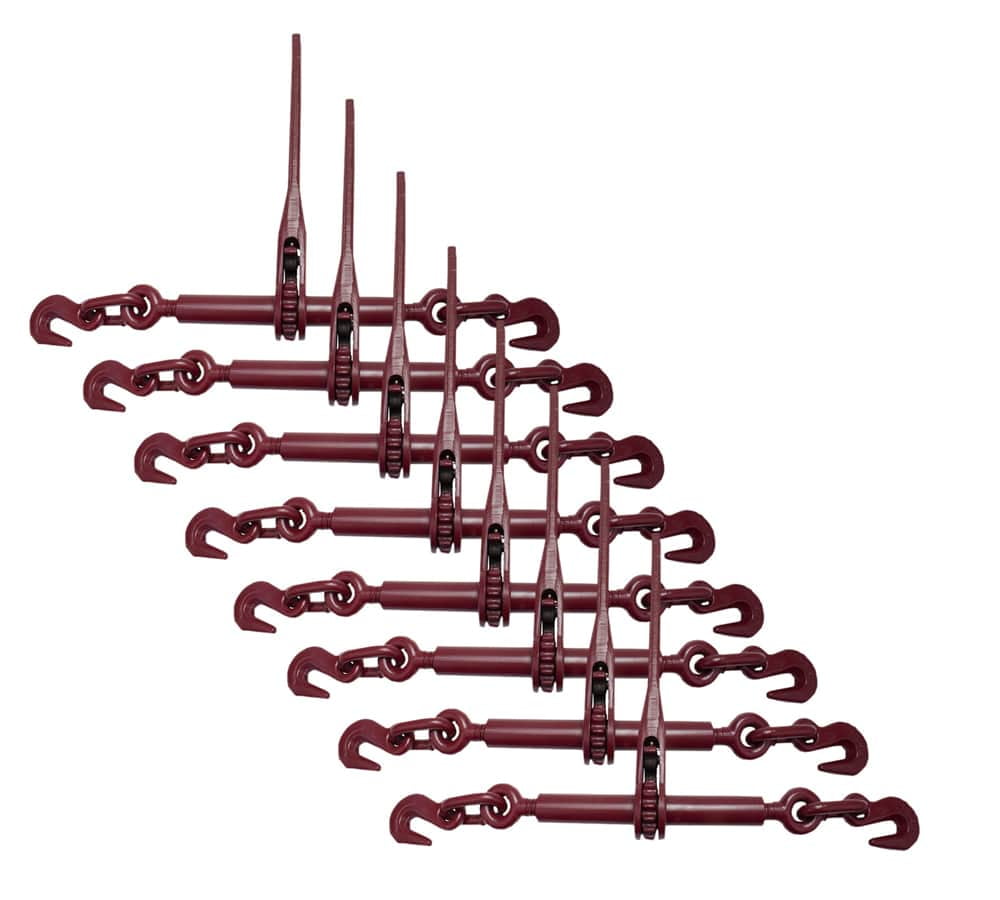 (8 Pack) Ratchet Binder 3/8"-1/2" fits 38 & 12 Chain G70 Flatbed ...