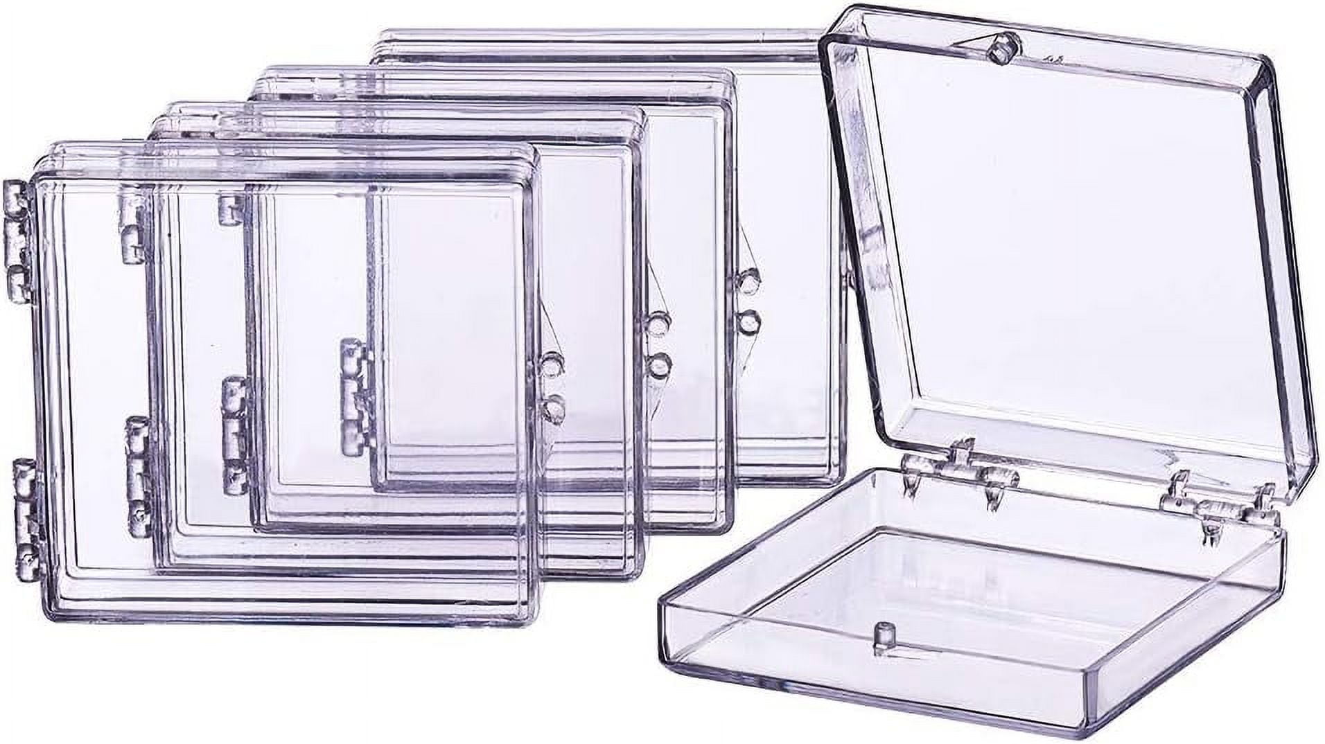 8 Pack Rectangle High Transparency Plastic Bead Storage Containers Box ...