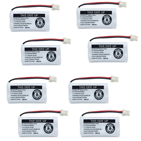 (8-Pack)Replacement Battery BT162342 / BT262342 for Vtech AT&T Cordless ...