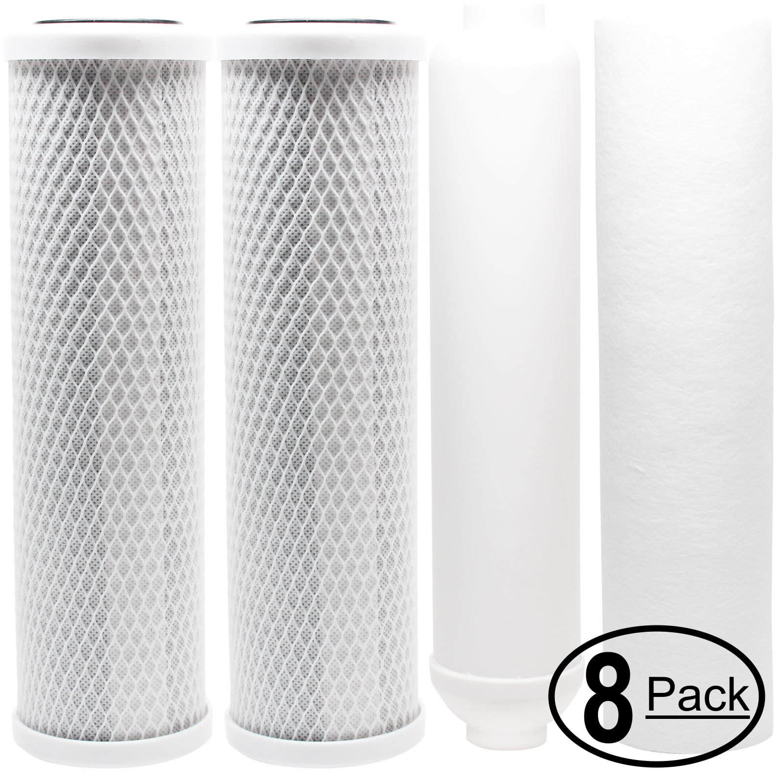 8-Pack Replacement for Filter Kit for Vitapur VRO-5 RO System ...