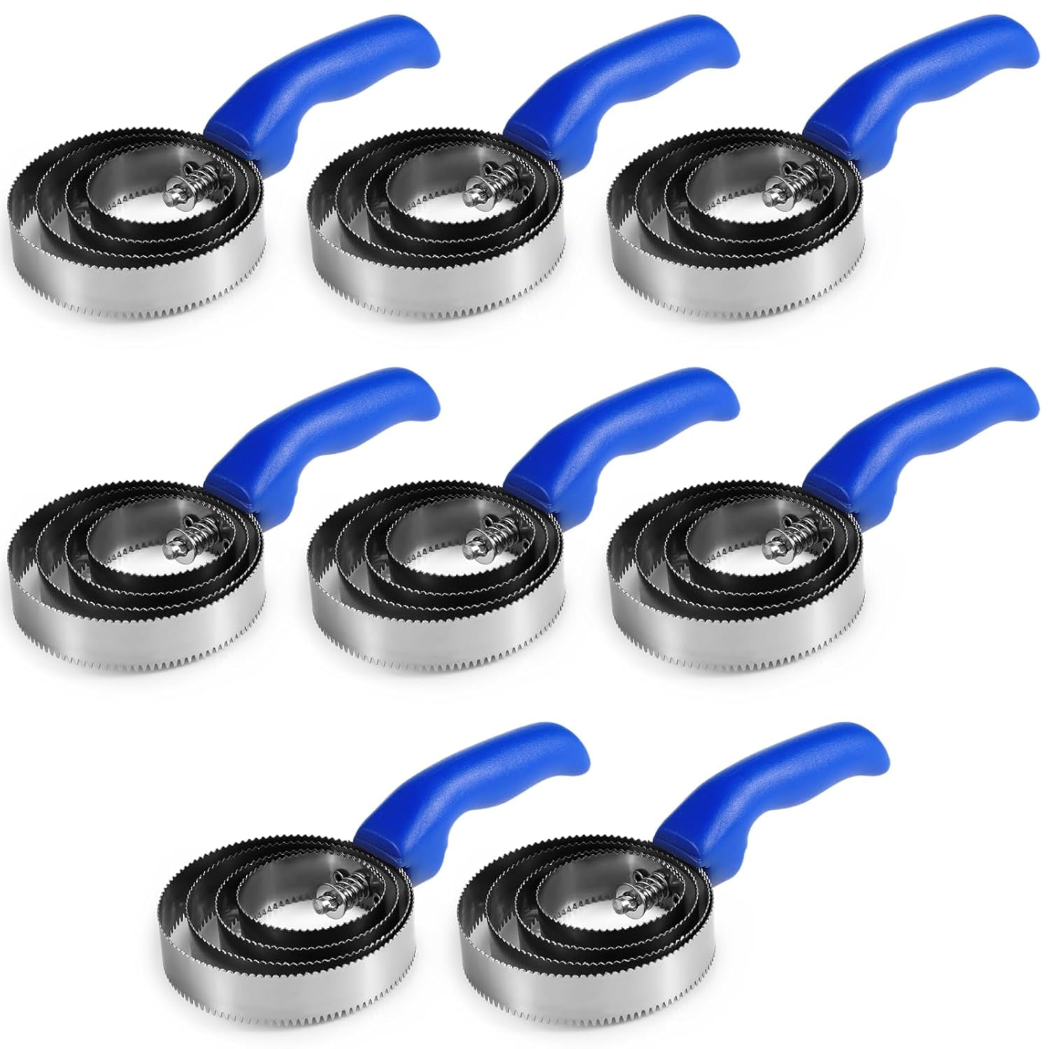 8 Pack Reversible Stainless Steel Curry Comb with 4-Ring Design for Dog ...