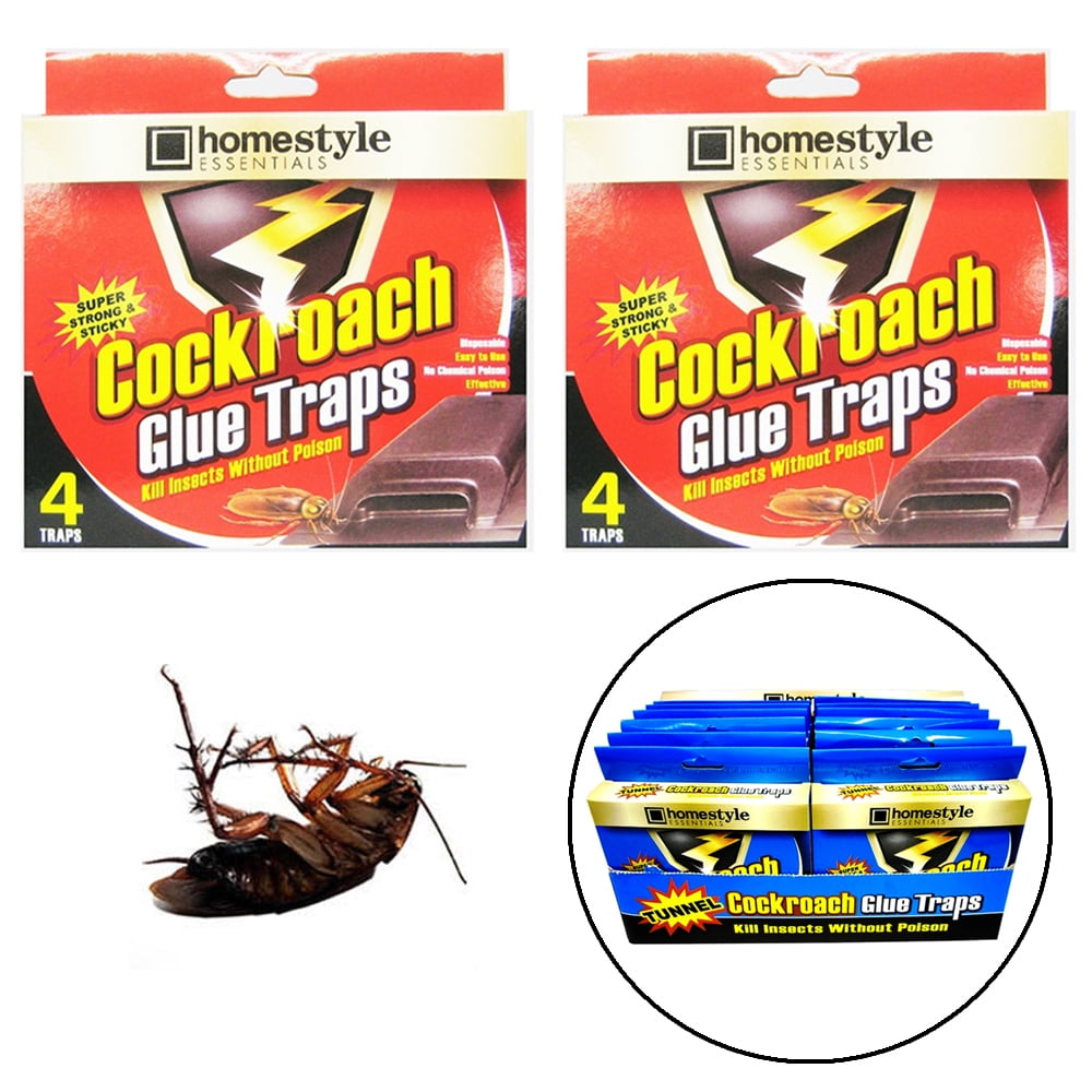 8 Pack Roach Glue Traps Board Pest Insect Rodent Bugs Killer Cockroach ...