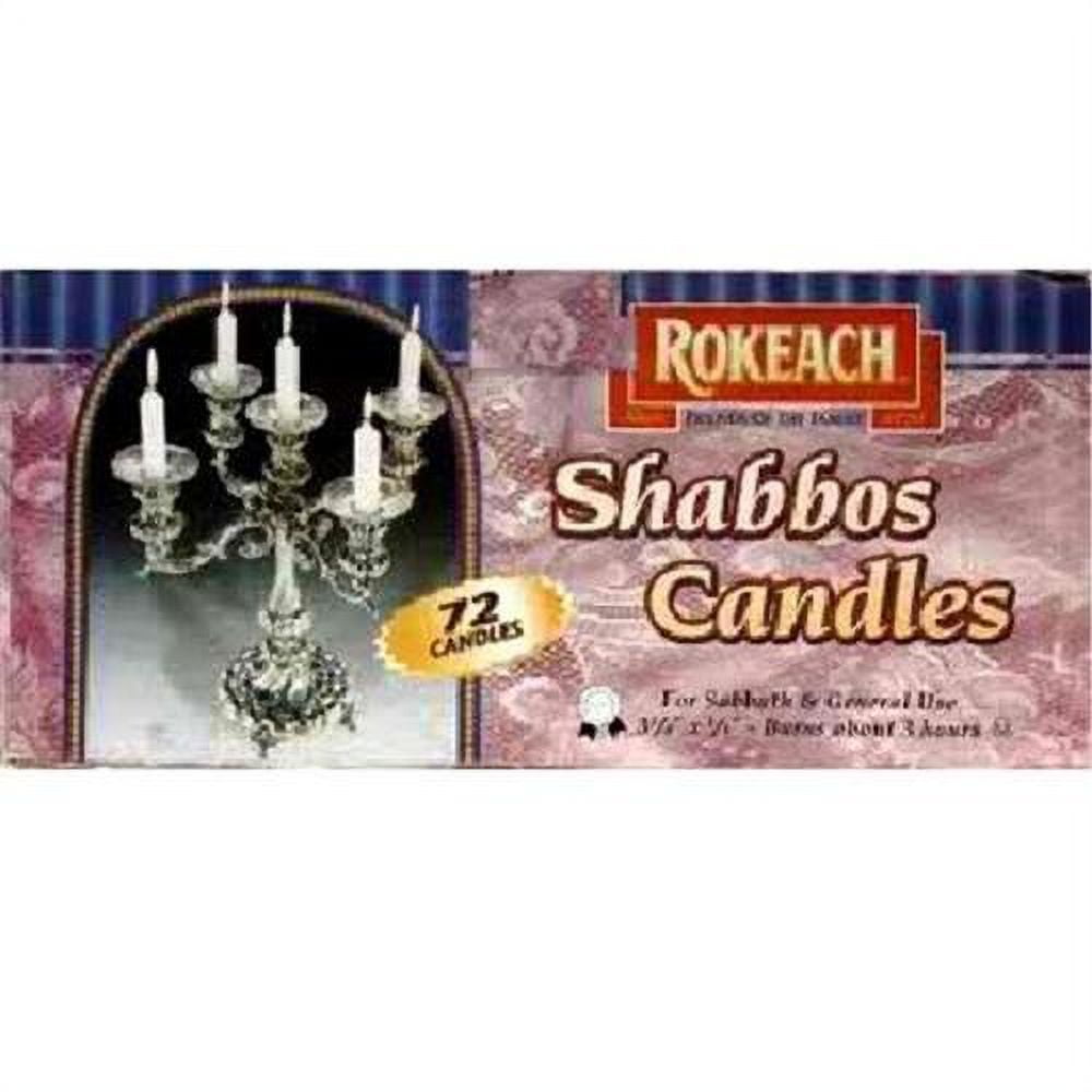 (8 Pack)Rokeach Bg17717 Rokeach Sabbath Candles - 8X72ea. - Walmart.com