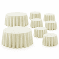 8 Pack Round Tablecloths 132 Inch For Dining Tables - Walmart.com