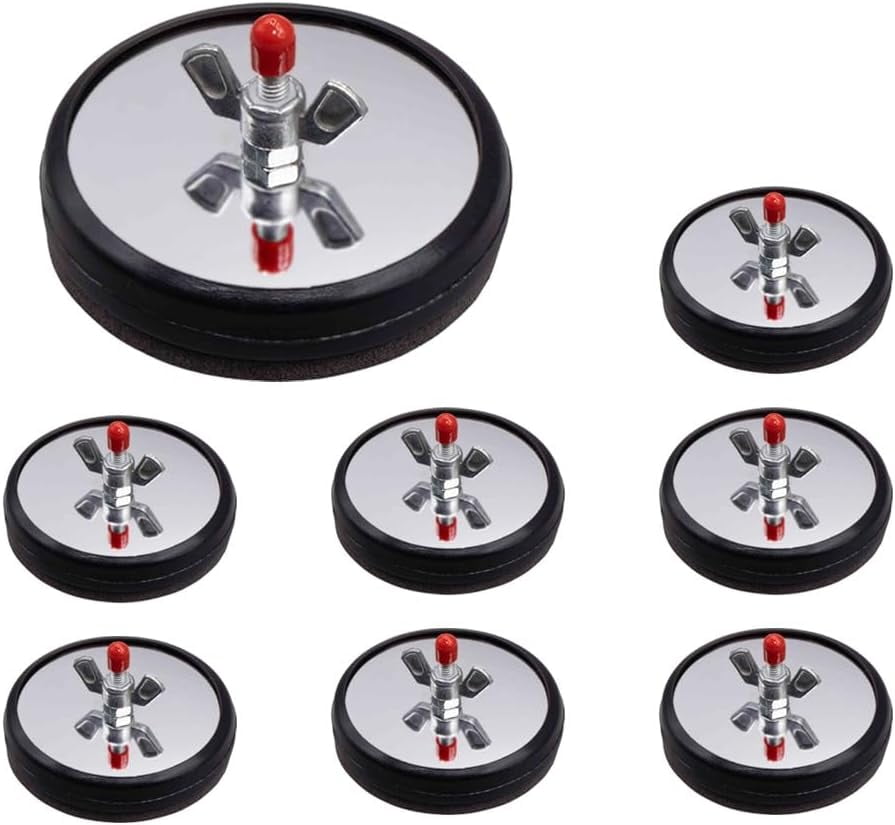 (8 Pack) Rubber Coated Heavy Duty Magnetic Flag Holder for Oversize ...