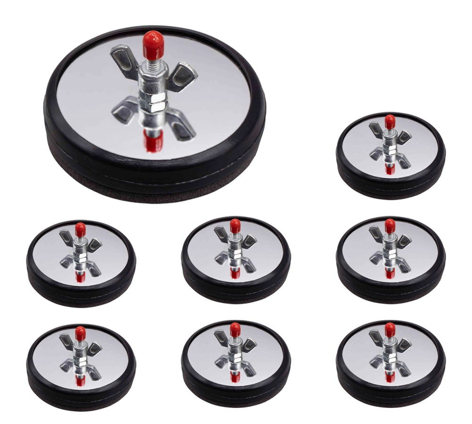 (8 Pack) Rubber Coated Heavy Duty Magnetic Flag Holder for Oversize ...