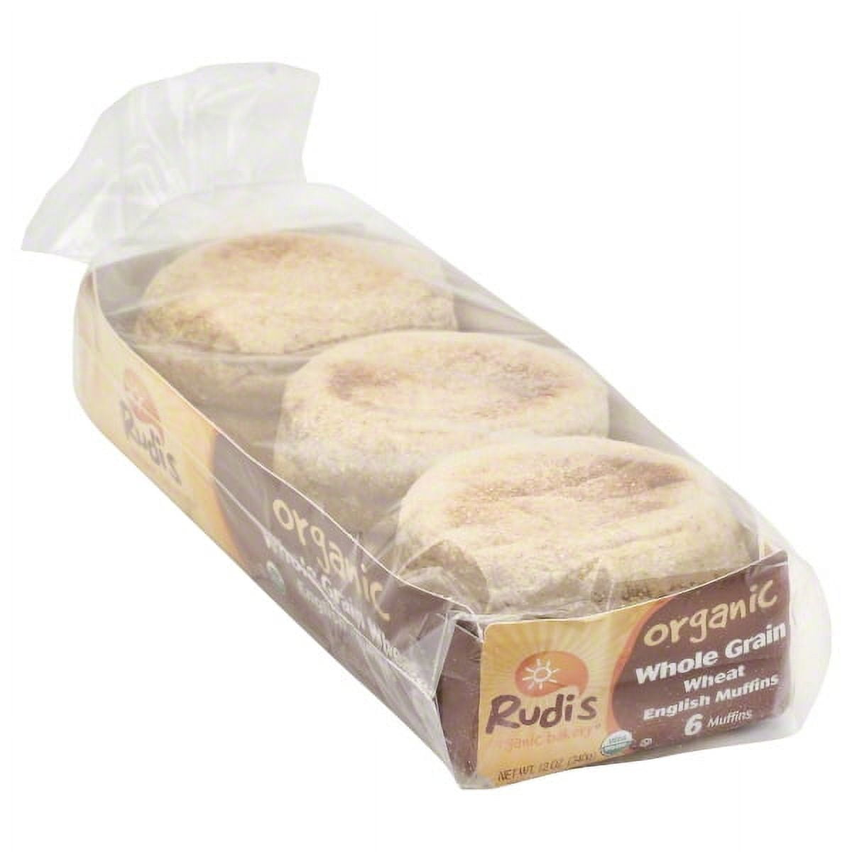 (8 Pack) Rudi's Organic Whole Grain Wheat English Muffins, 12 oz ...