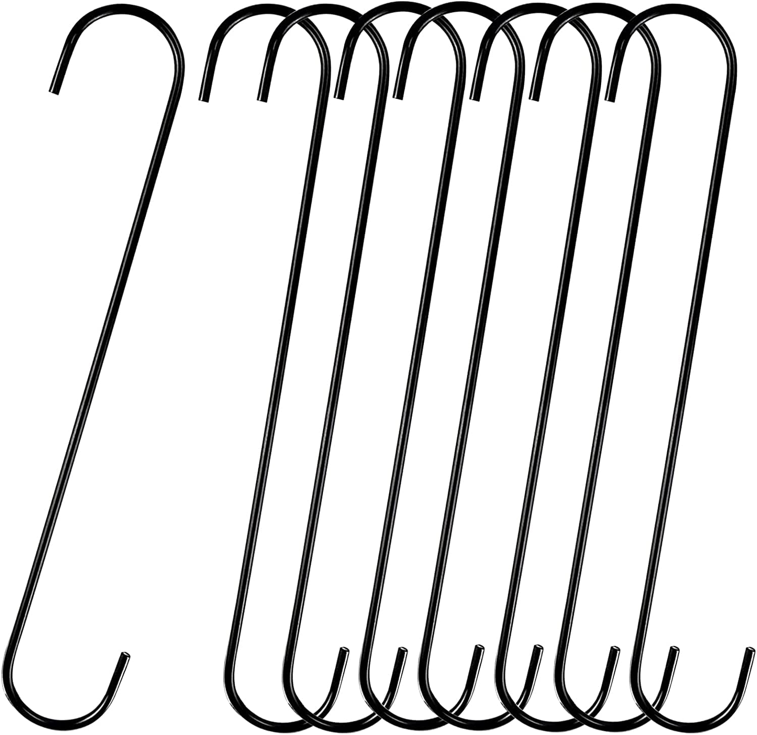 8 Pack S Hooks Heavy Duty 12 Inch Large S Shape Hooks for Hanging Plant ...