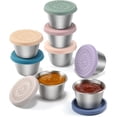 8 Pack Salad Dressing Container To Go, 2.4oz Small Condiment Containers ...