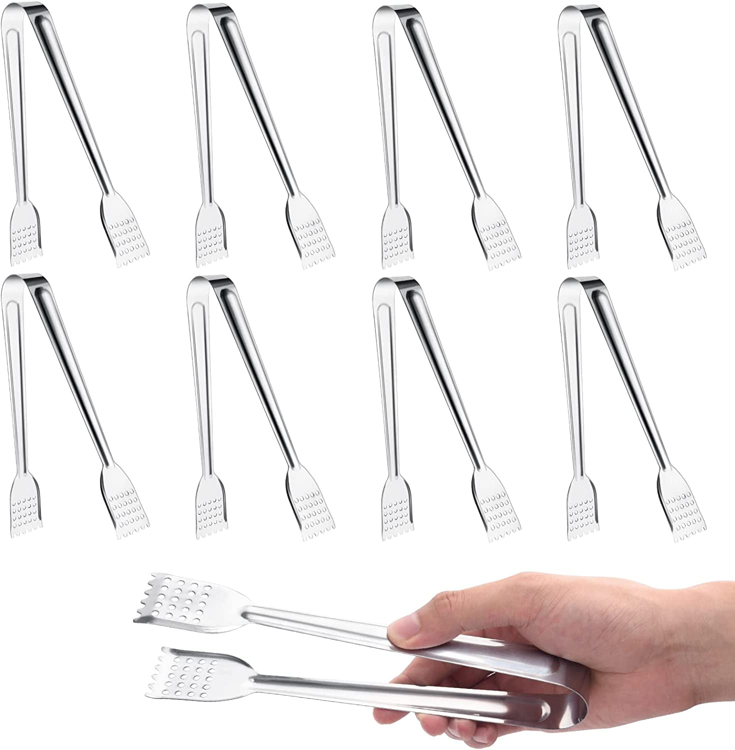 8 Pack Serving Tongs by . 12 Inch Functional Tongs for Serving Food for ...