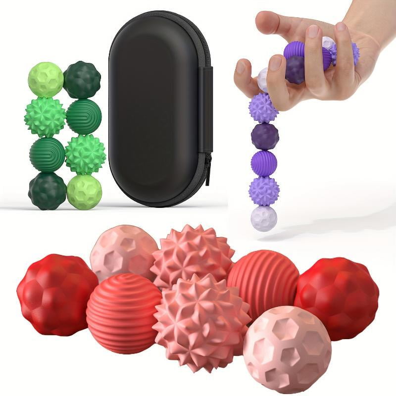 8-Pack Silicone Fidget Balls Set - Stress Relief & Anxiety Toys for ...