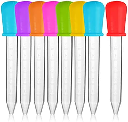 8 Pack Silicone Liquid Droppers Water Dropper,5Ml Clear Silicone ...