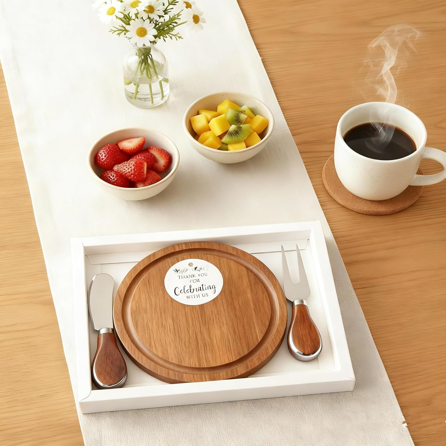 8-Pack Small Personal Charcuterie Cheese Board Set & Serving Tray- 6 ...