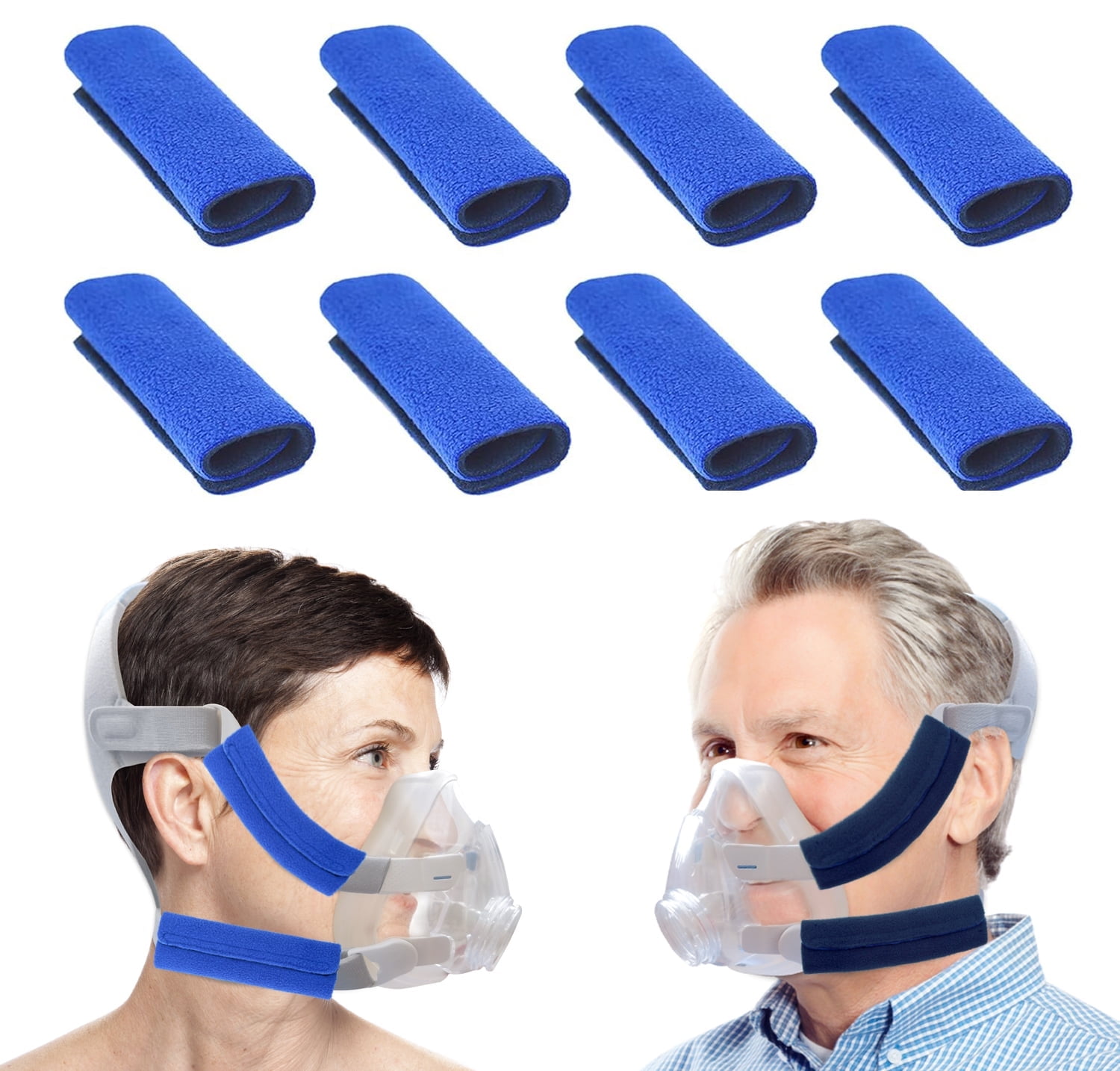 NATAKU 8-Pack CPAP Strap Covers – Breathable Fleece Headgear Cushion ...