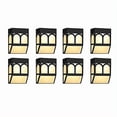 8 Pack Solar Fence Lights, Color Changing Waterproof LED Deck Lights ...