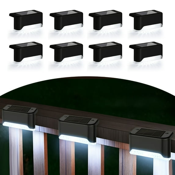 8-Pack Solar Led Deck & Step Lights - Walmart.com