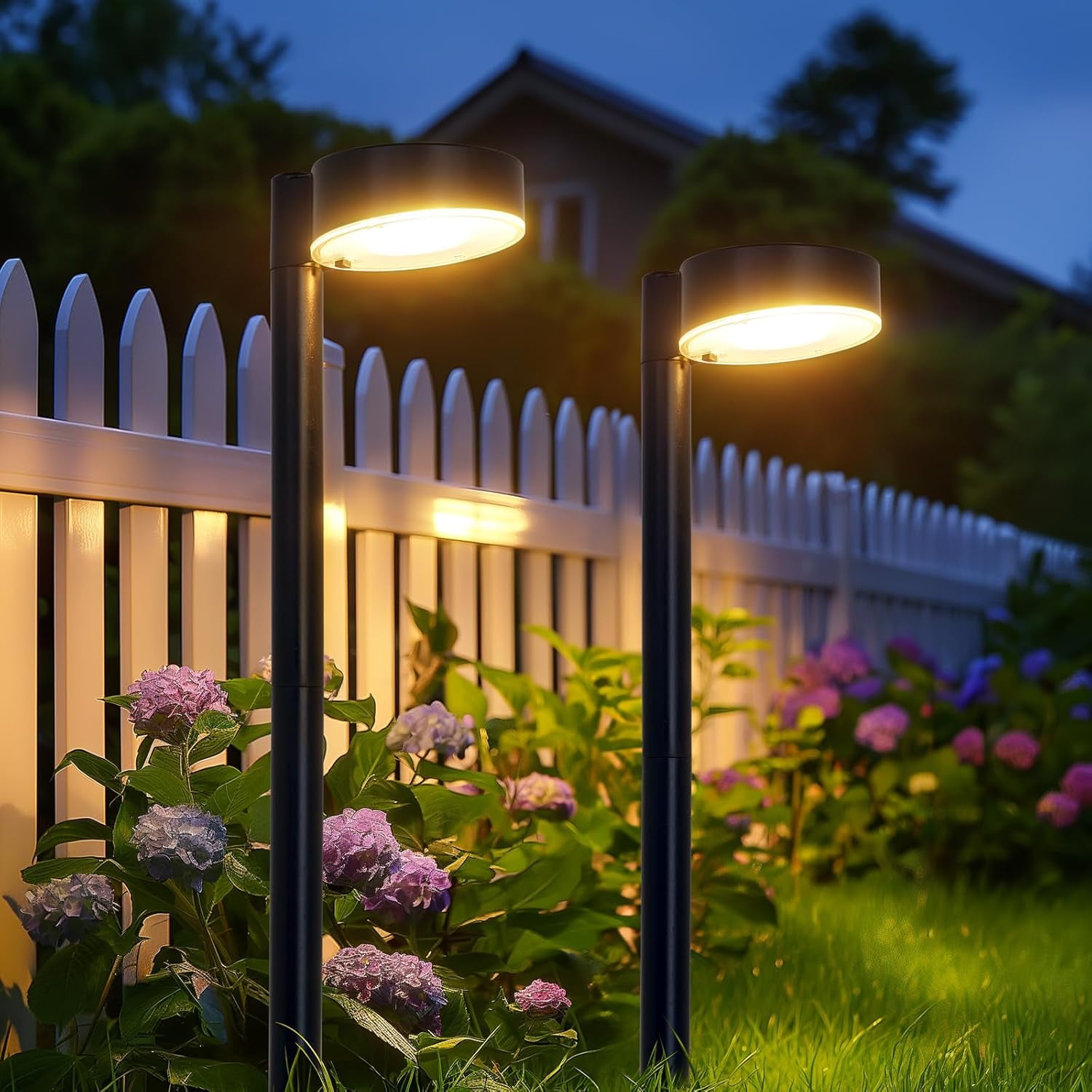 8 Pack Solar Pathway Lights Outdoor, Bright 12 LED Solar Lights Outdoor ...