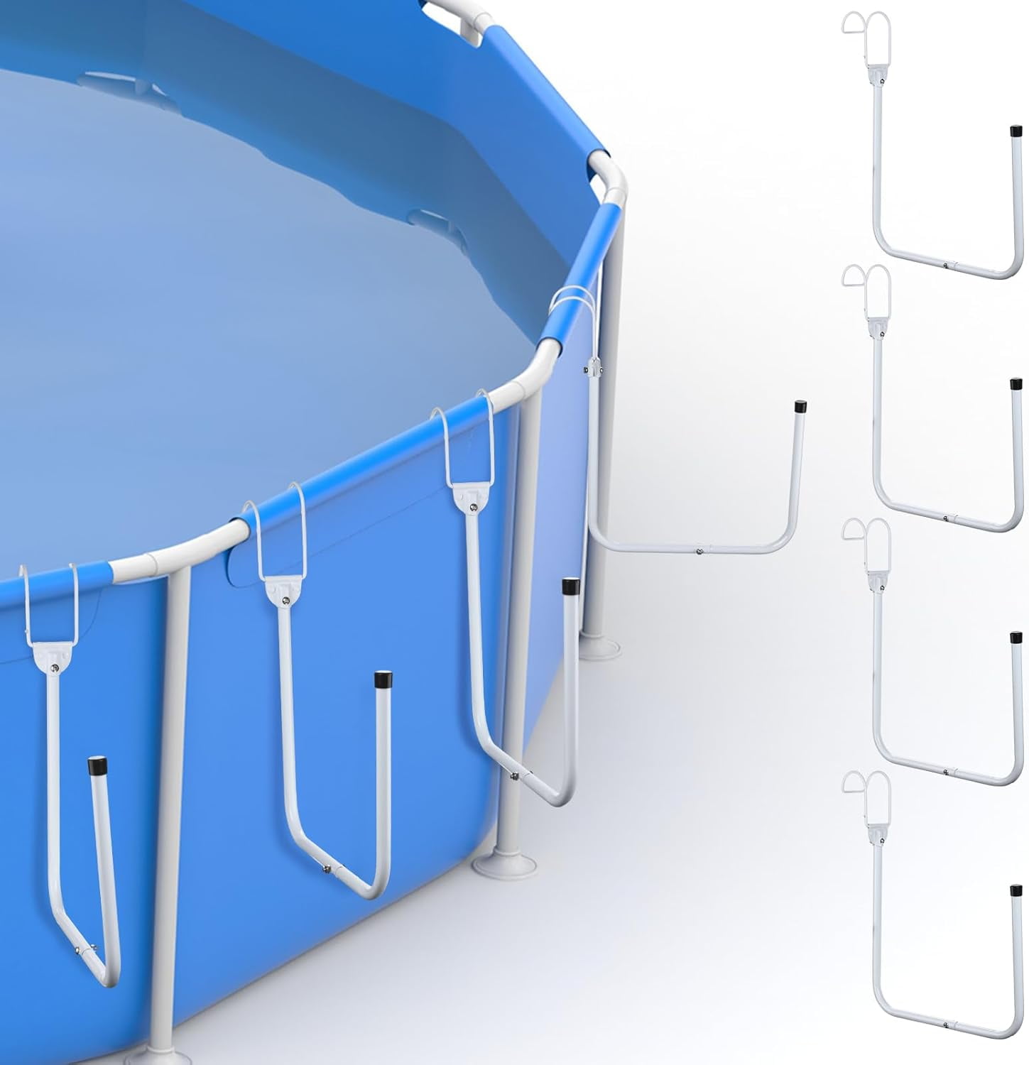 8 Pack Solar Pool Cover Holder Pool Storage Hooks Solar Cover Hooks for ...