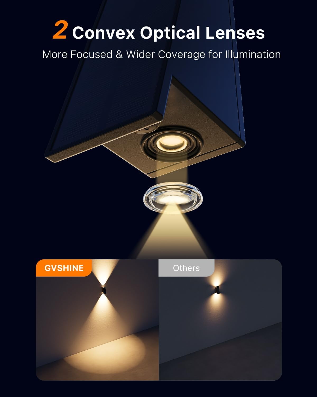 8 Pack Solar Powered Fence Lights Outdoor - Walmart.com