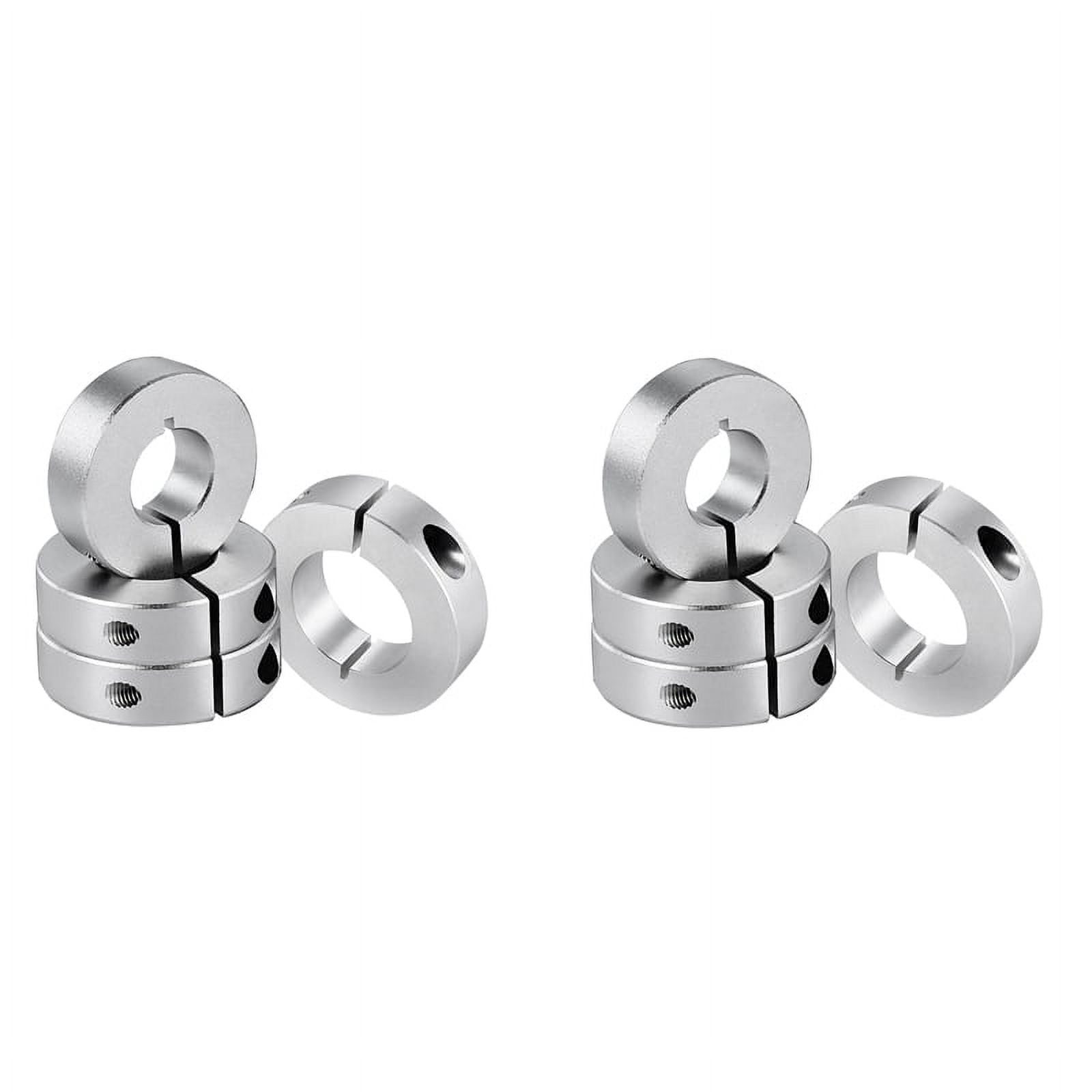8 Pack Split Shaft Collar Bore 20mm, Aluminum Shaft Collar Clamp Style ...