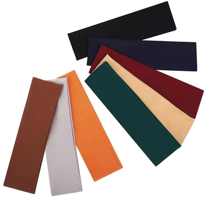 8 Pack Sport Headbands for Women, Elastic Soft Fabric Non-Slip Hair ...