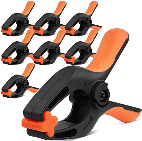 8-Pack Spring Clamps Heavy Duty, 5-inch Large Plastic Clamps for Crafts ...