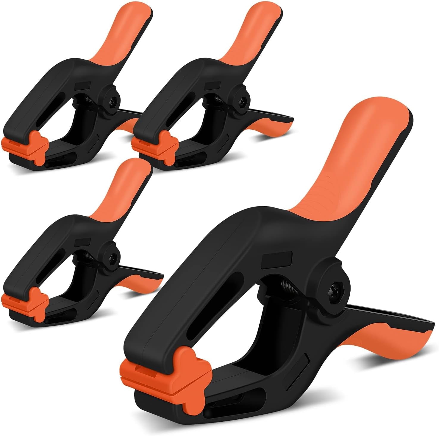 8-Pack Spring Clamps Heavy Duty, 5-inch Large Plastic Clamps for Crafts ...