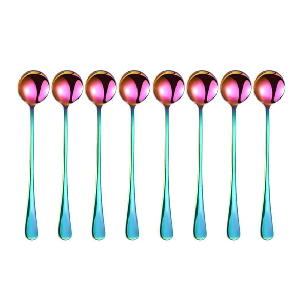 8 Pack Stainless Steel Coffee Spoons Kitchen Spoons Soup Spoon Dessert ...