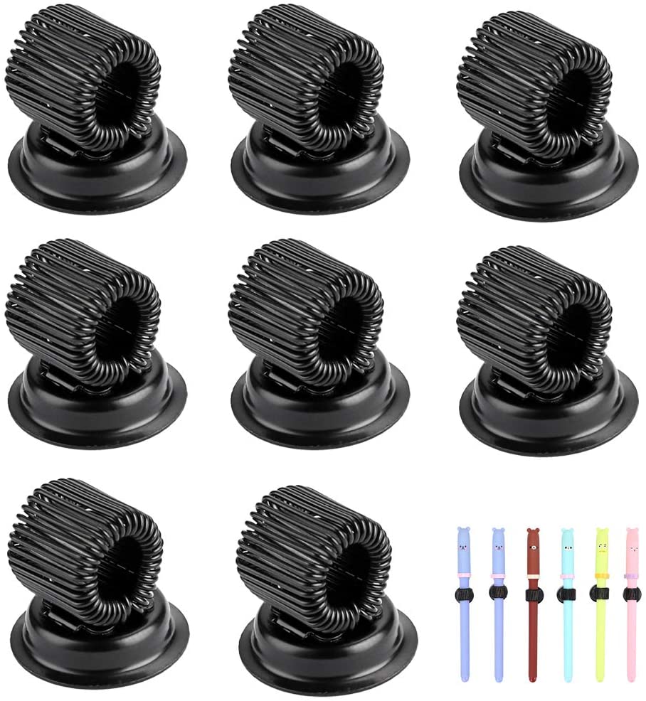 8 Pack Stainless Steel Magnetic Pen Holder Clips- Magnetic Pen Clip ...