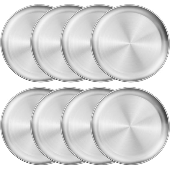 Shop Round Metal Plates for Home and Outdoor Dining at Walmart