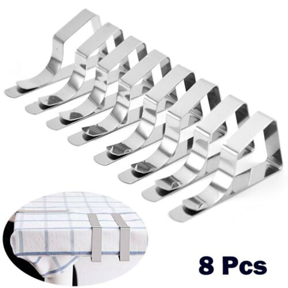 8-Pack Stainless Steel Table Cover Clips for Picnic, Wedding, Party ...