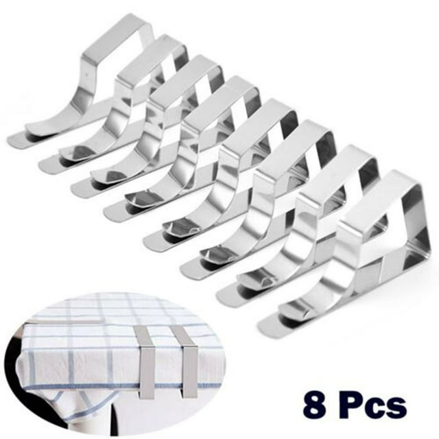 8-Pack Stainless Steel Table Cover Clips for Picnic, Wedding, Party ...
