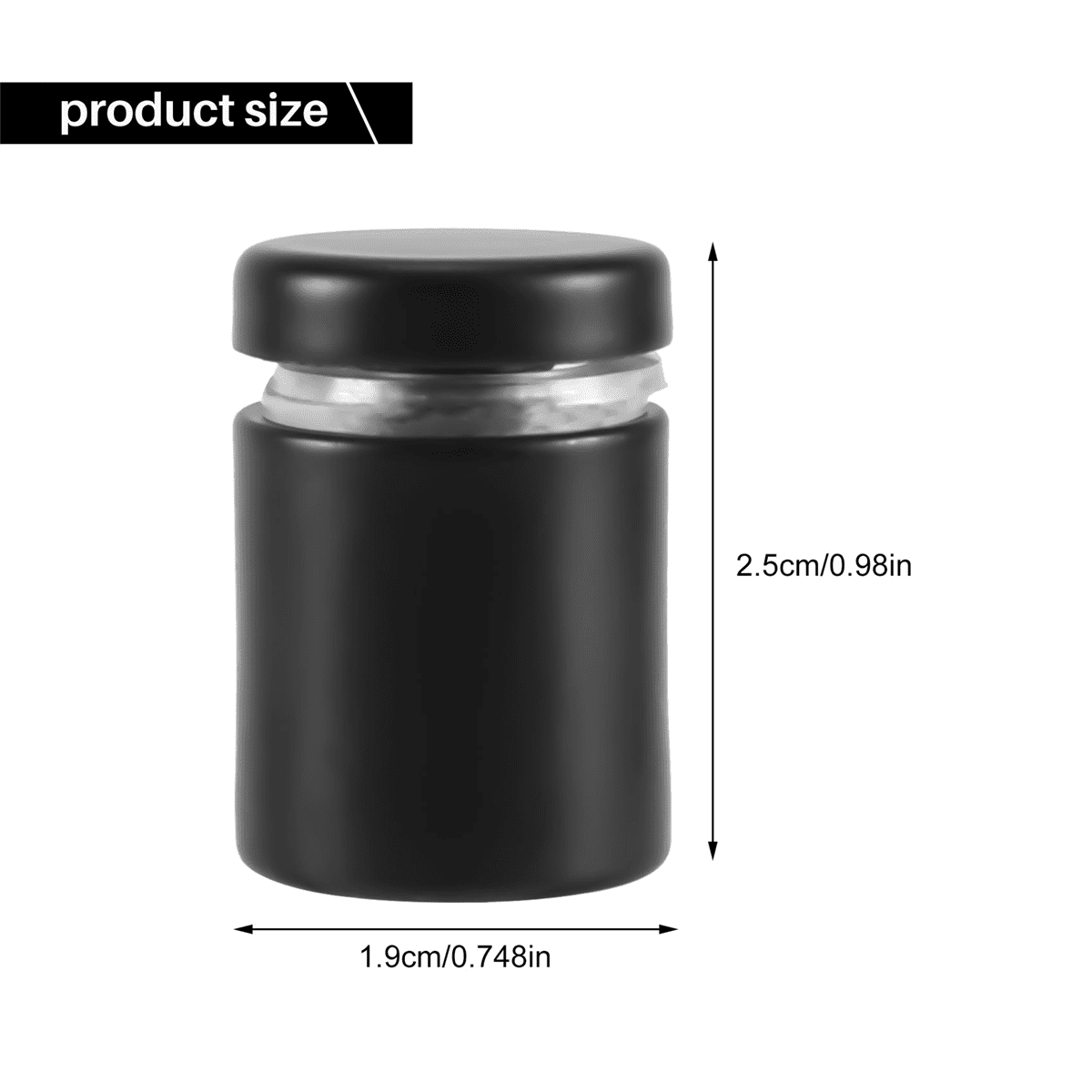 8 Pack Standoff Screws 3/4 x 1 Inch Black Sign Standoffs Hanging ...