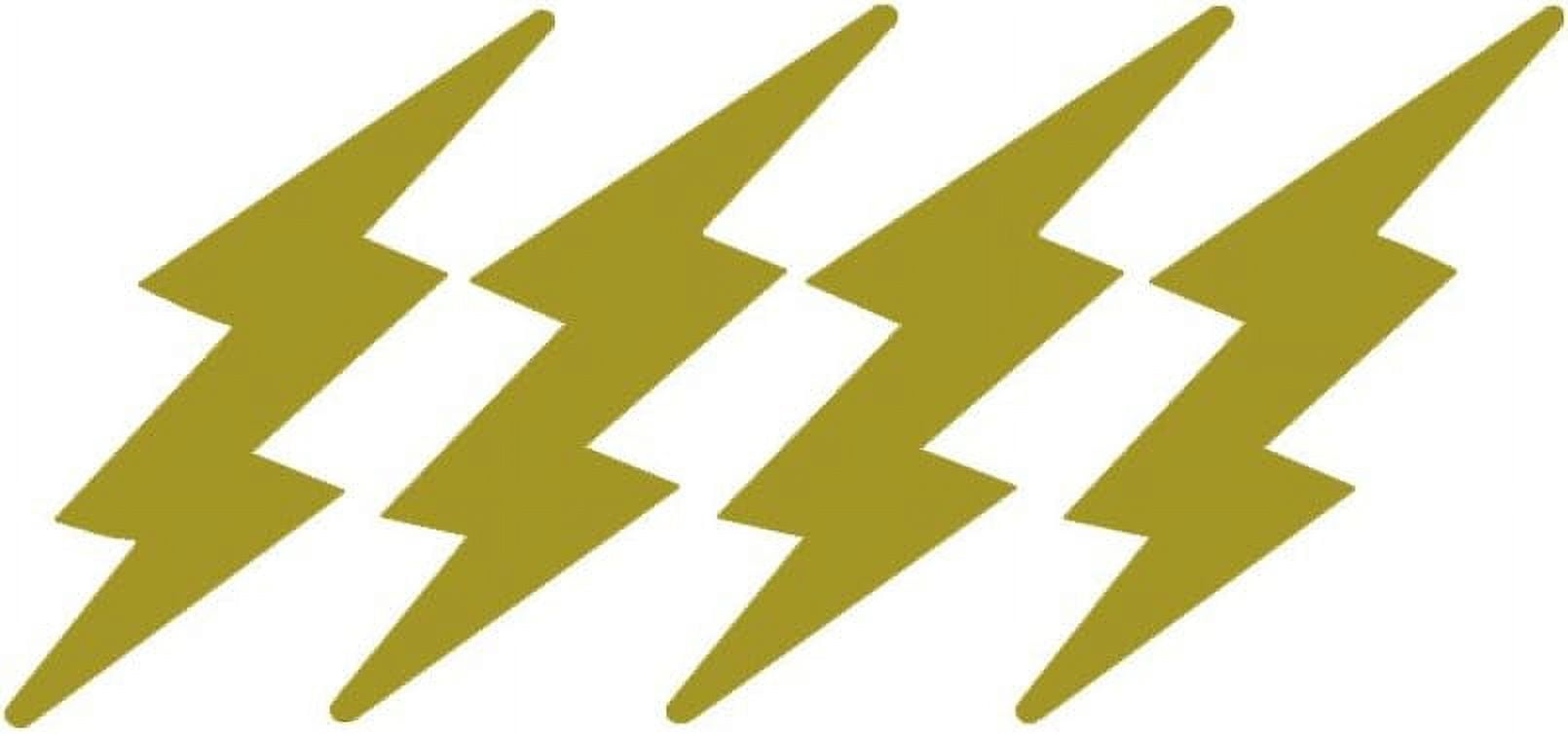 8 Pack - StickerDad® Lightning Bolts Pack of 4 for Helmet, Windows ...