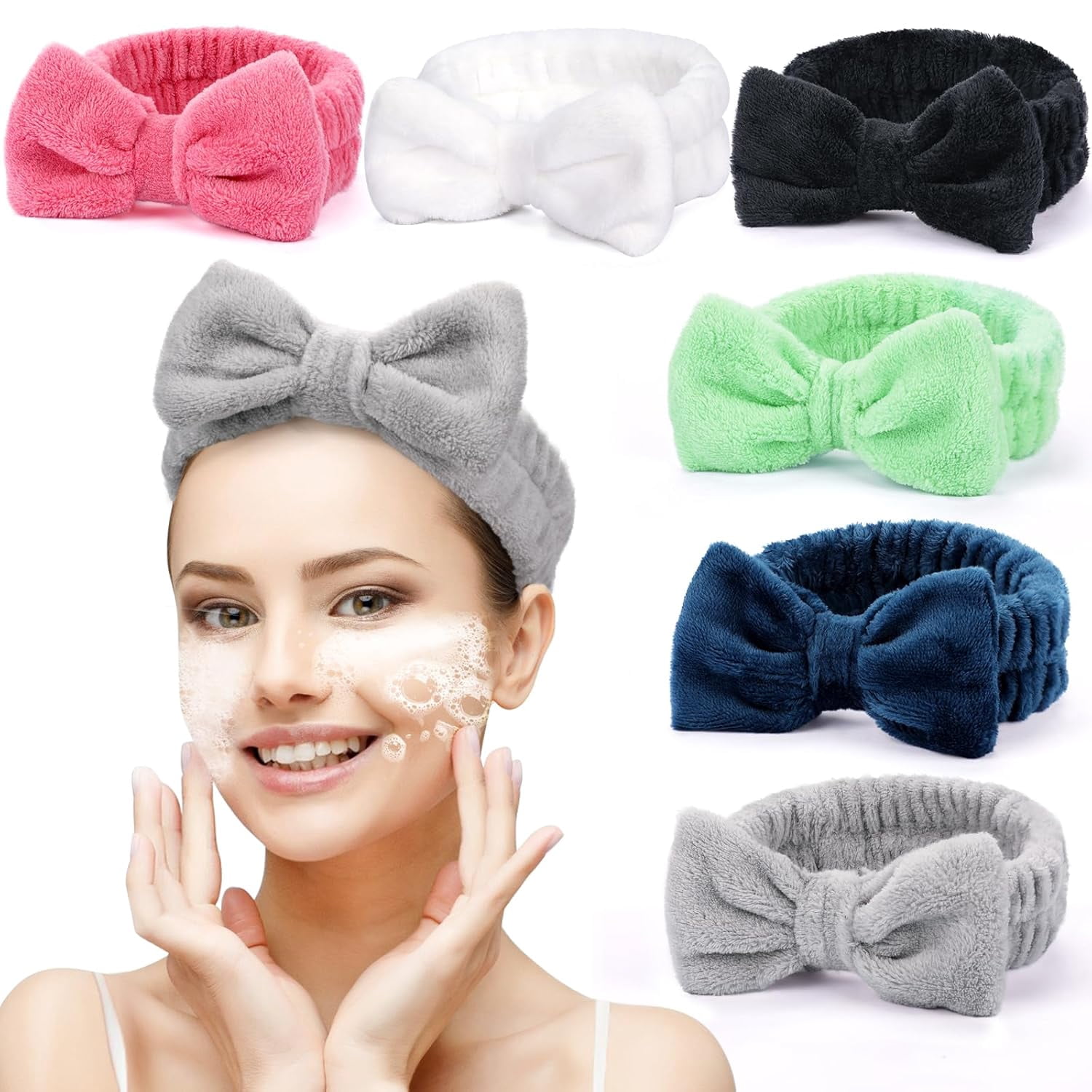 8 Pack Stocking Stuffers For Women Teen Girls Spa Headband for Women ...