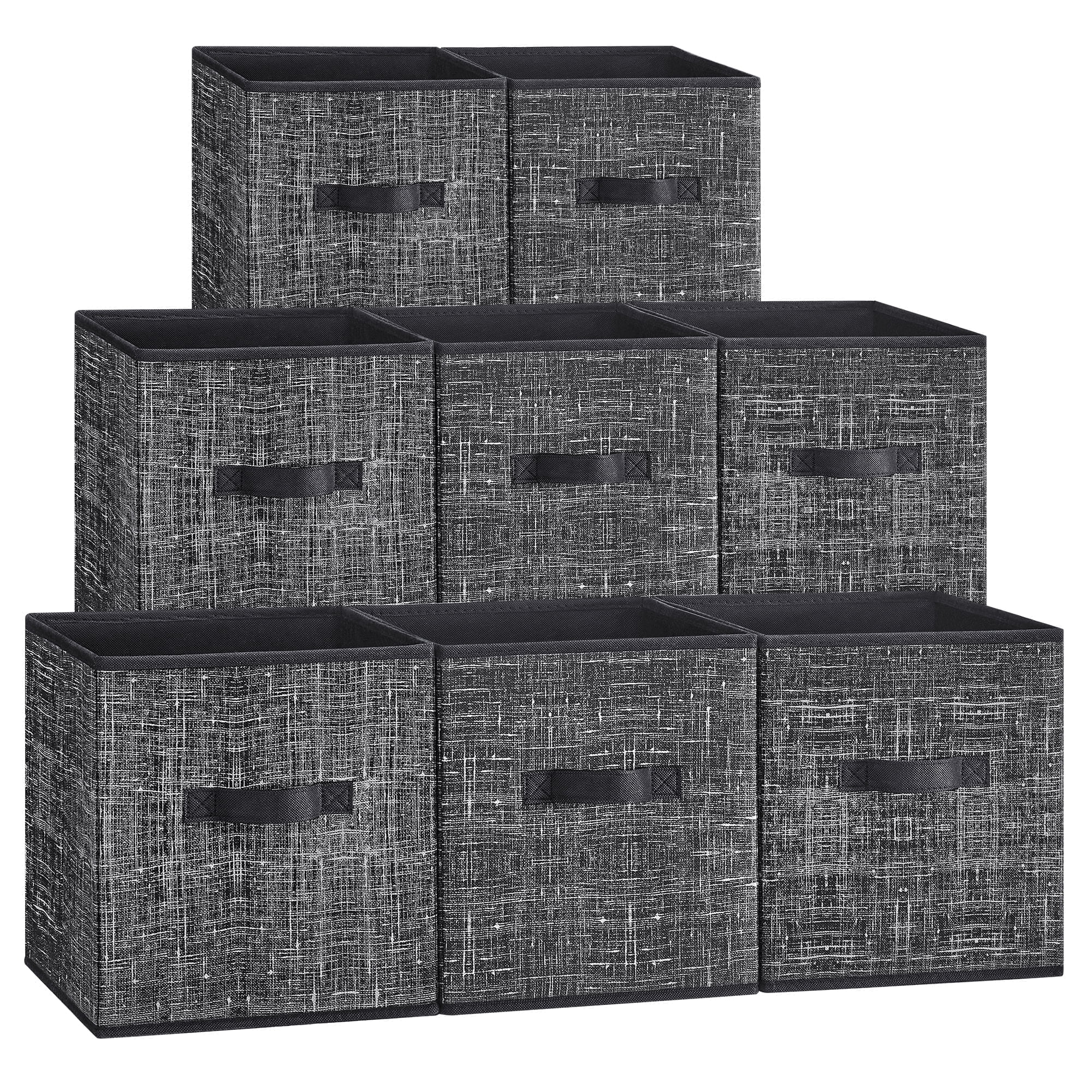 8 Pack Storage Cubes 11-Inch Non-Woven Fabric Bins with Double Handles ...