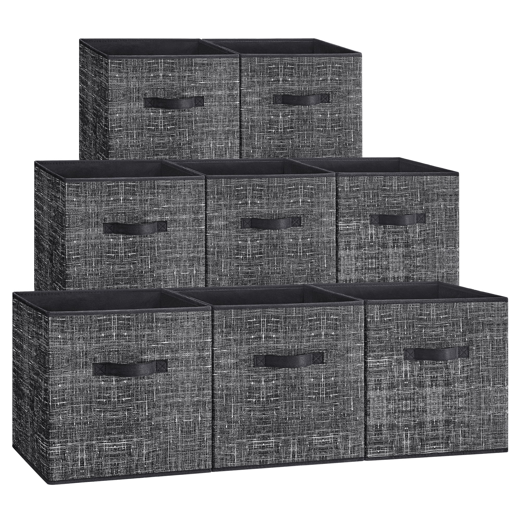 8 Pack Storage Cubes 13-Inch Non-Woven Fabric Bins with Double Handles ...