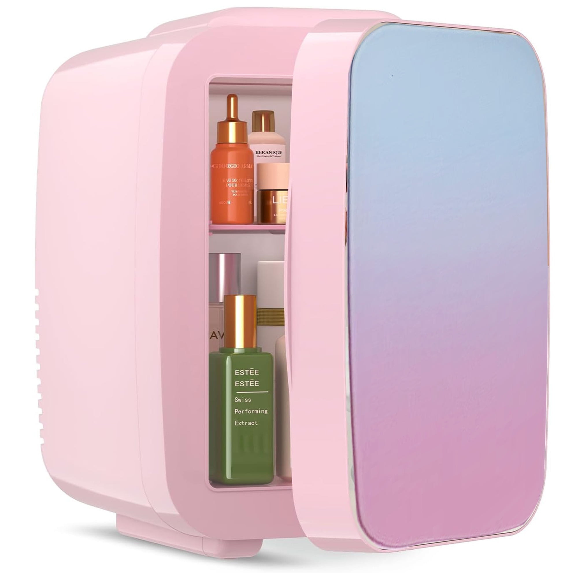 Mini Fridge, Small Fridge Rapid Cooling 4 Liter/6 Cans Skincare Fridge ...