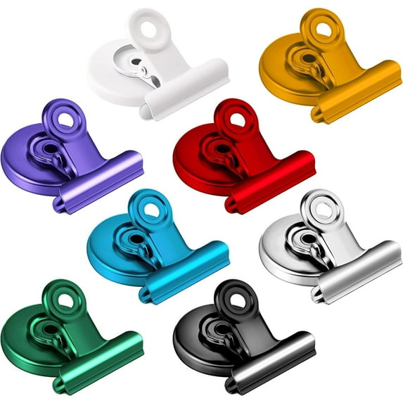 8 Pack Strong Magnet Clips for Fridge, Refrigerator, Classroom ...