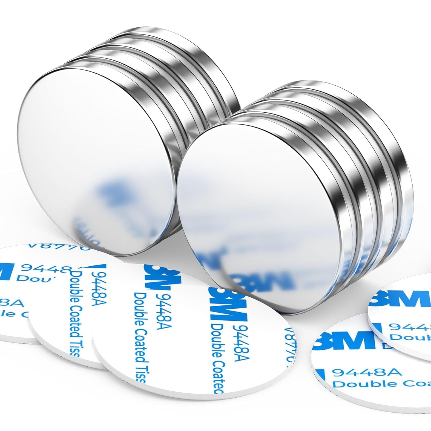 8 Pack Strong Magnets Heavy Duty, Powerful Neodymium Magnets with ...