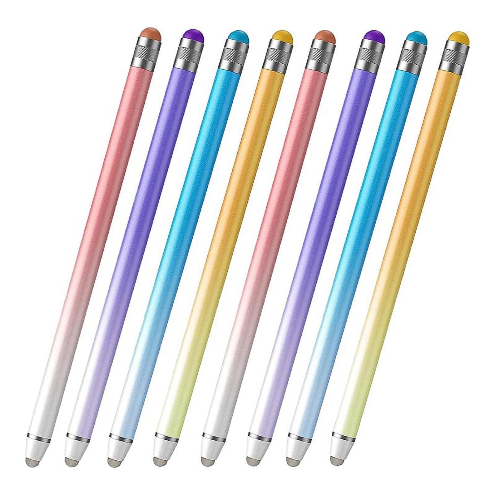 8 Pack Stylus Pens for Touch Screens, Capacitive 2 in 1 Precision ...