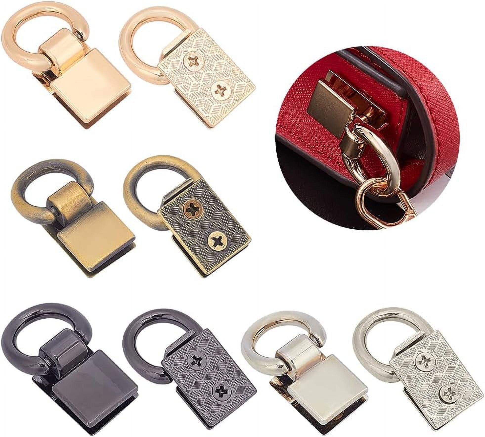 8 Pack Suspension Clasp for Purse 4 Colors Metal Bag Side Clip Buckle ...